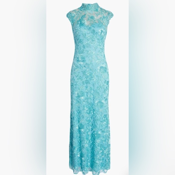 Tadashi Shoji | Dresses | Tadashi Shoji Qara Florallace Gown | Poshmark